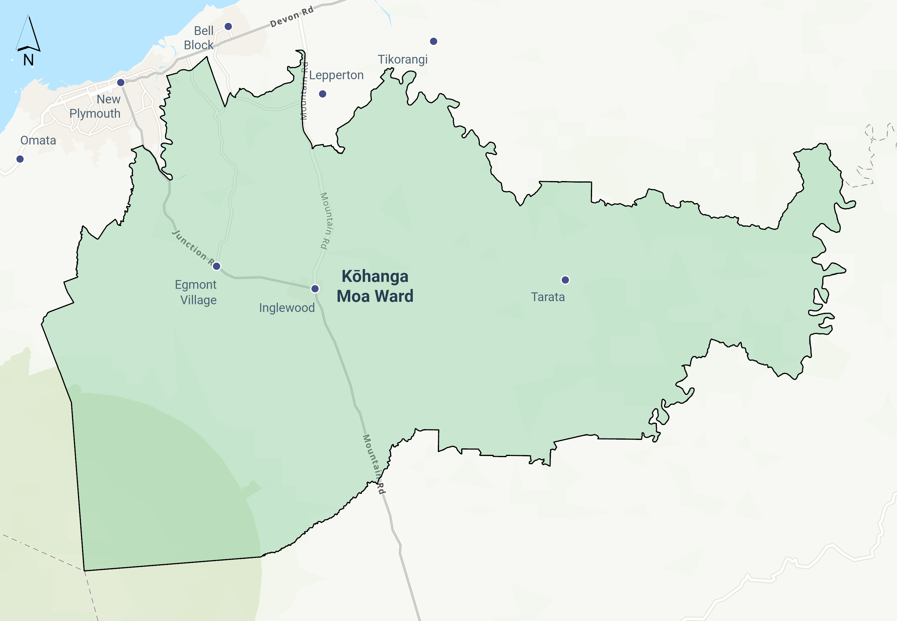 Ward maps and boundaries