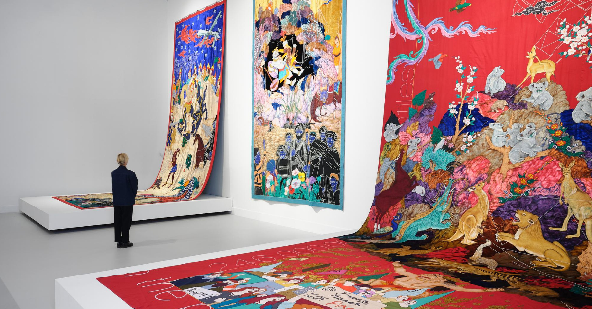 Smuggled tapestry exhibition draws national visitors