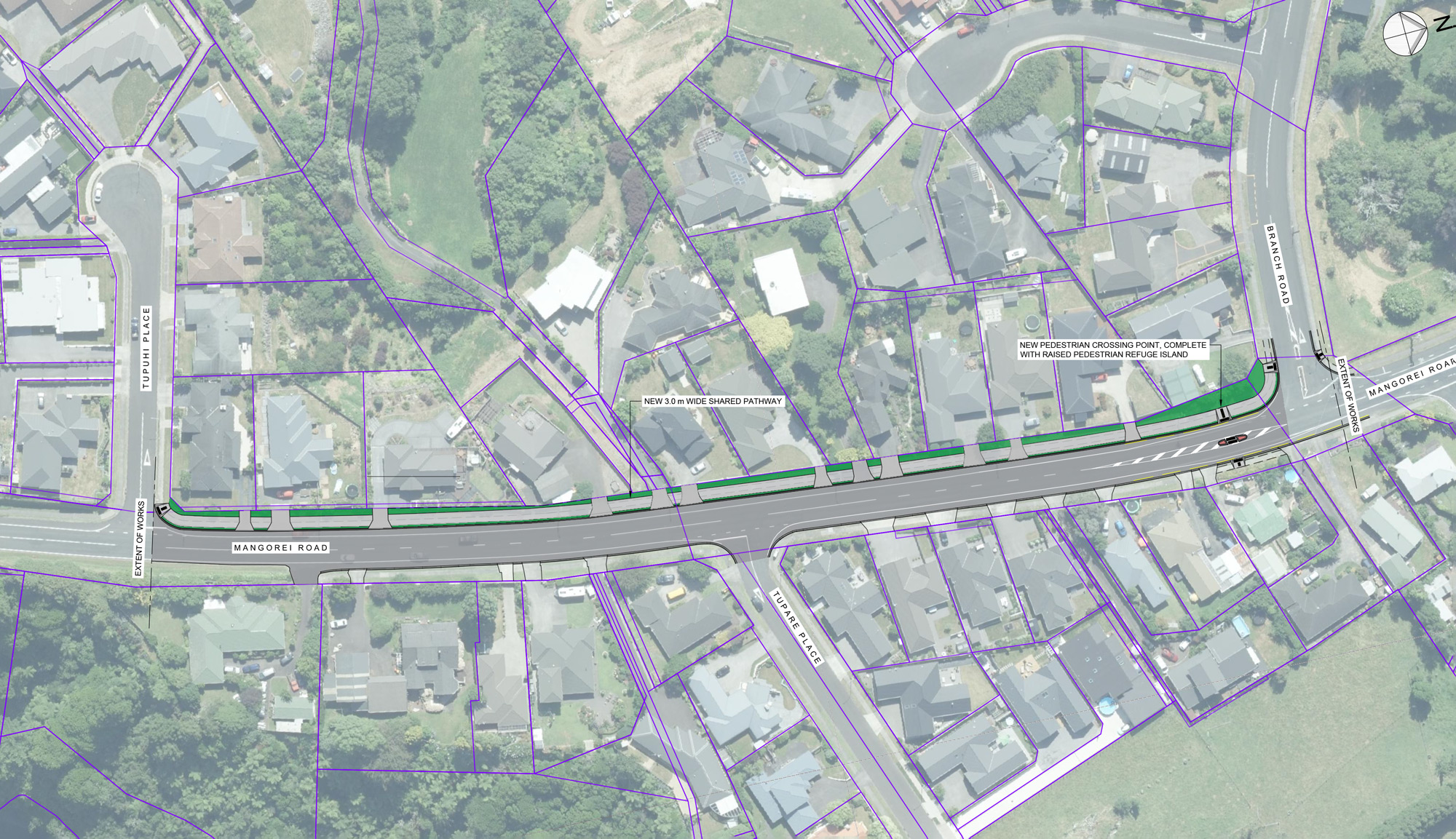 Mangorei Road shared pathway extension