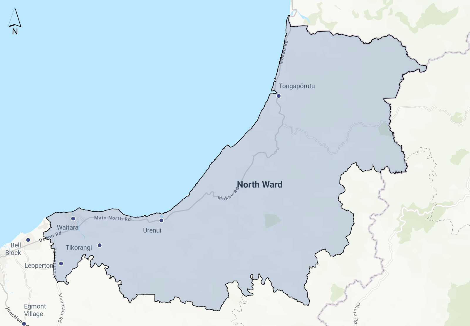Ward maps and boundaries